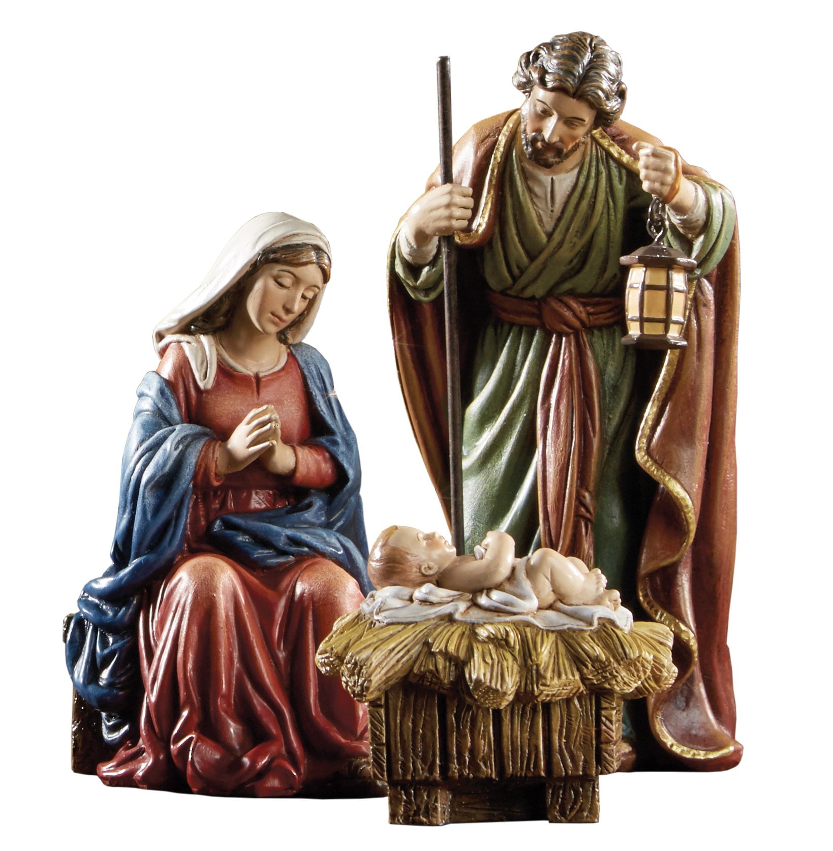 Creative Brands Adams Nativity Scene, 5 in Stone Resin, 3 Piece ...