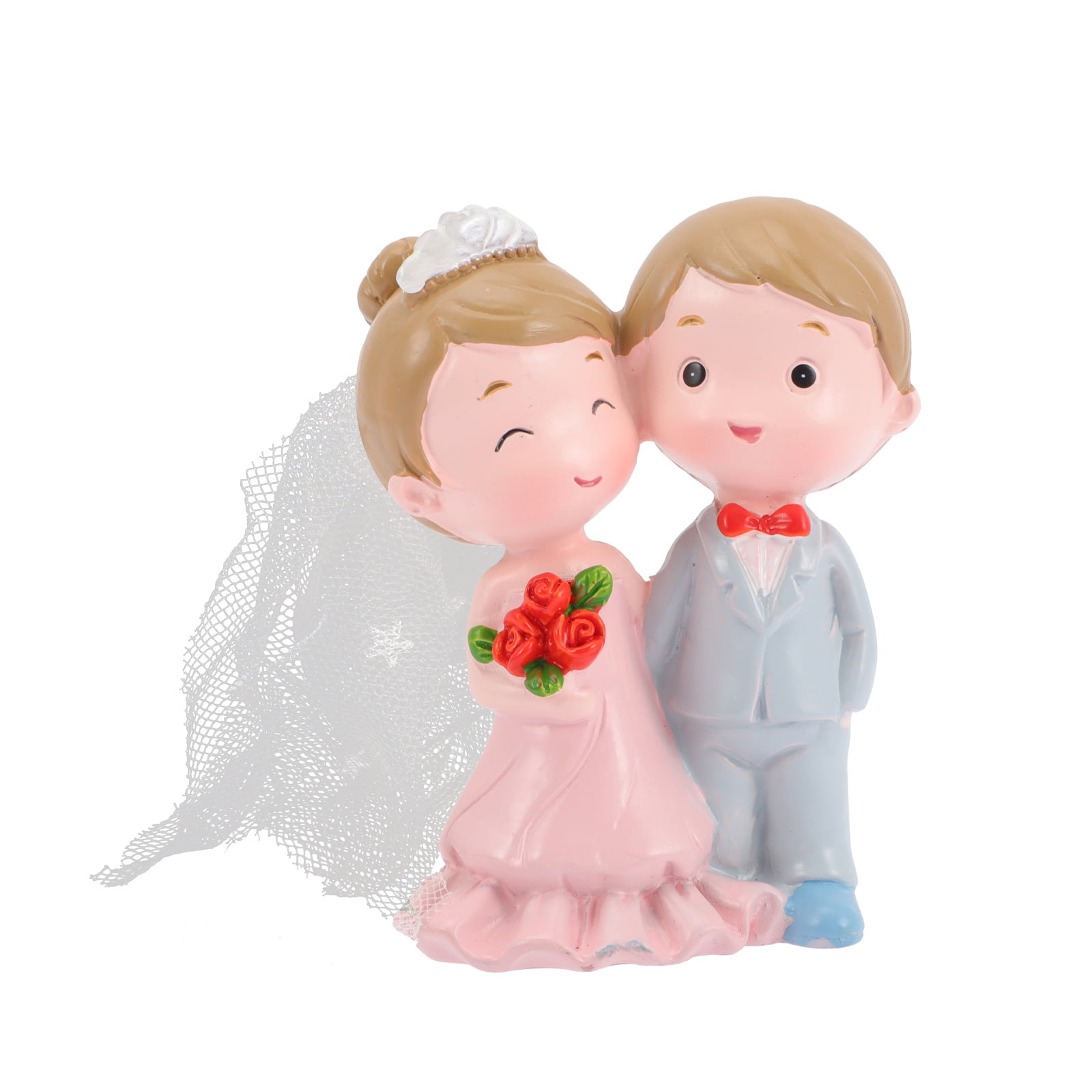 Creative Bride and Groom Topper Cartoon Resin Couple Figurines Wedding ...