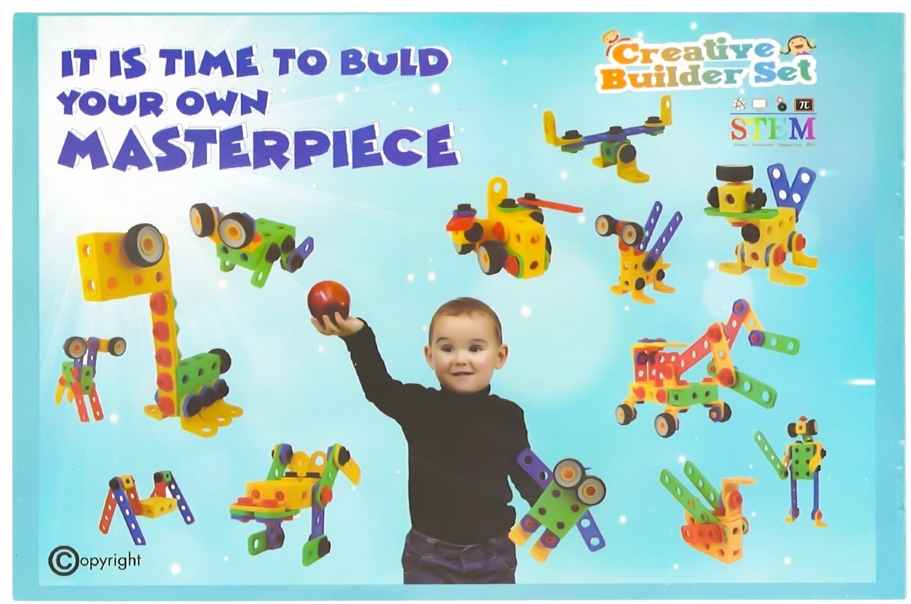 Creative Builder Set 111 pieces, STEM Toy, Create, Invent While Having ...