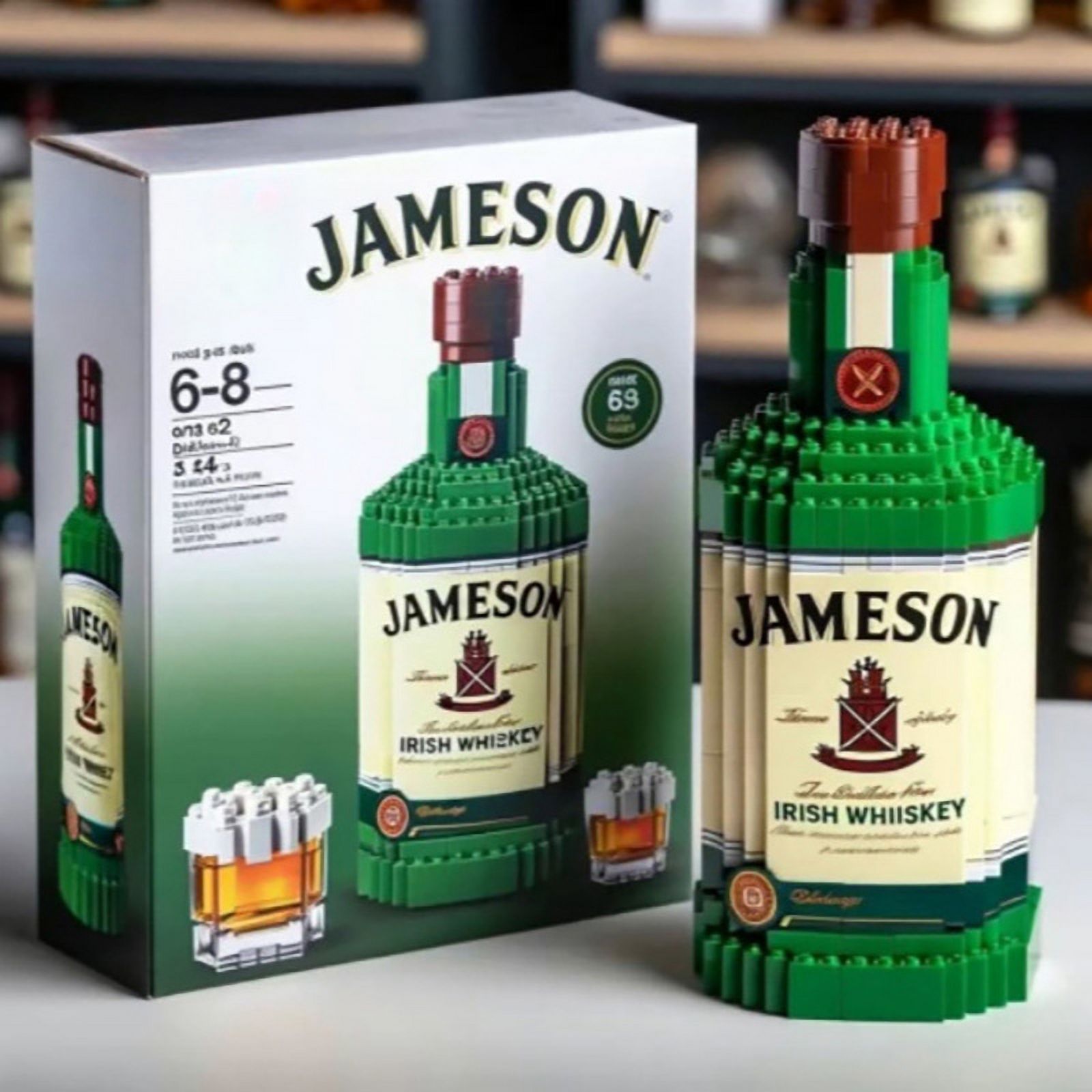 Creative Building Blocks - Imported Simulation Liquor Bottle Decorative ...