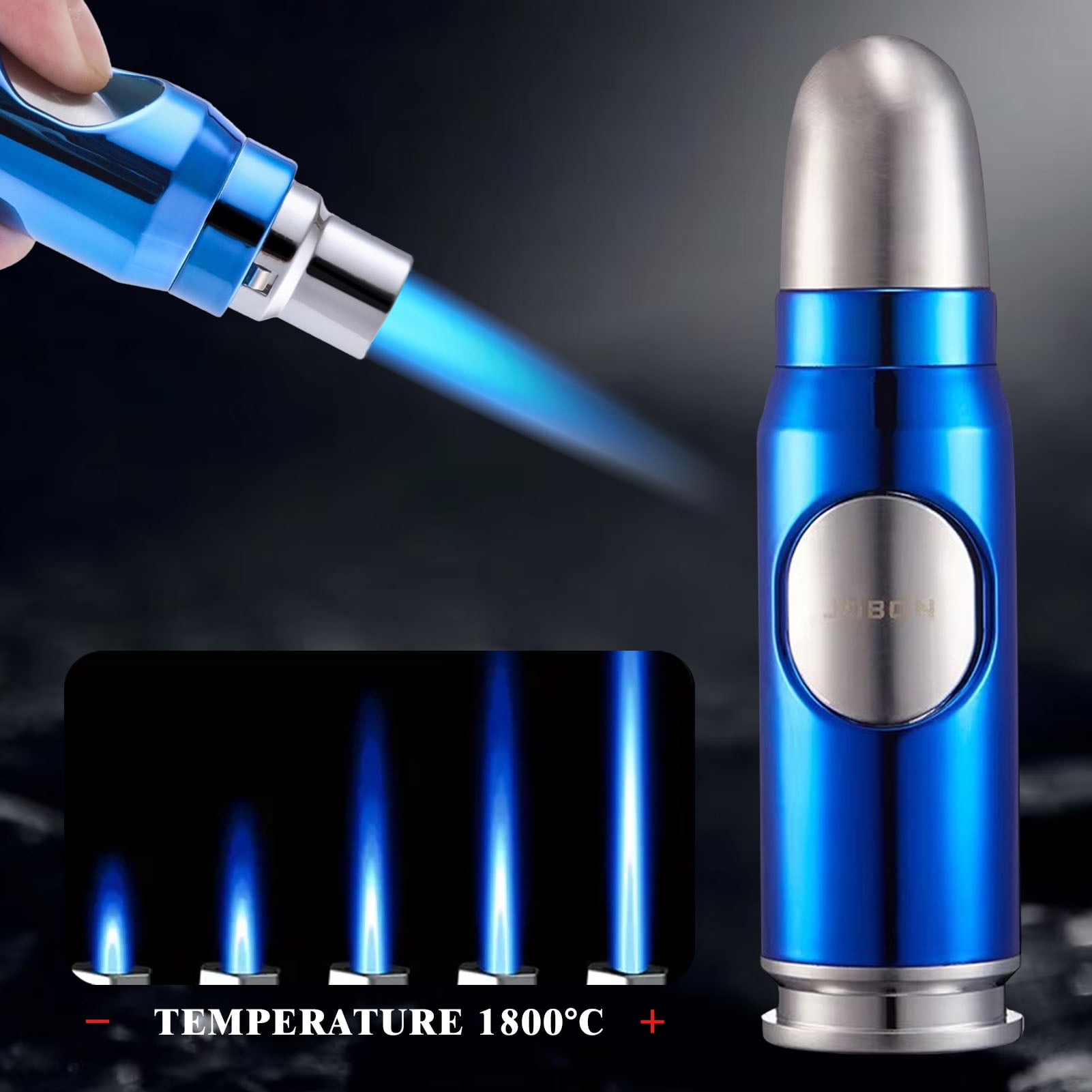 Creative Bullet Shaped Cigar Lighter, Adjustable Flame Windproof ...