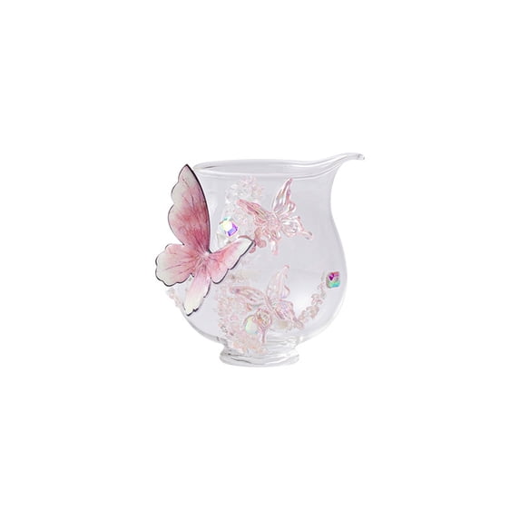 Creative Butterfly Glass Cup - Clear Transparent Drinking Glass for ...