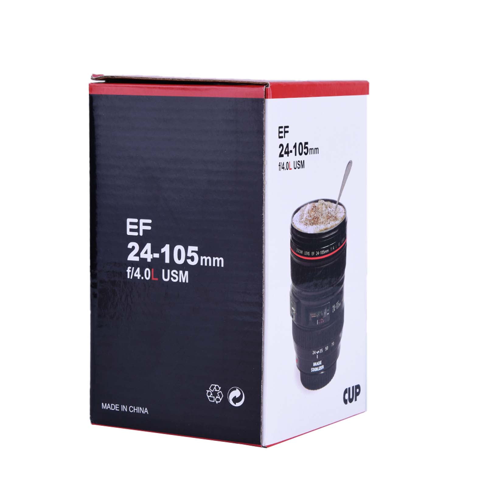 Creative Camera Lens Shaped Insulation Cup Stainless Steel Insulated ...