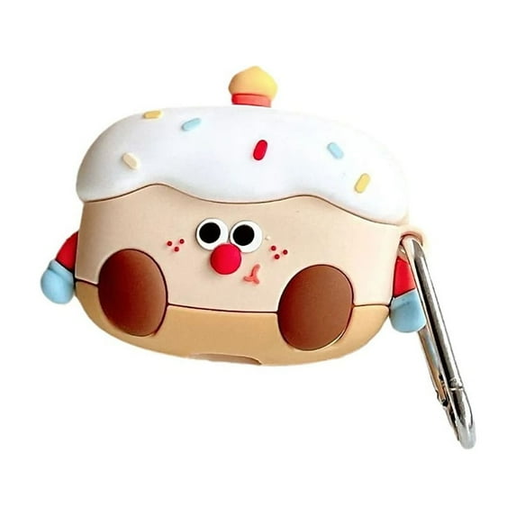 Creative Candle Cake Design Silicone Earphone Case Protective Cover ...