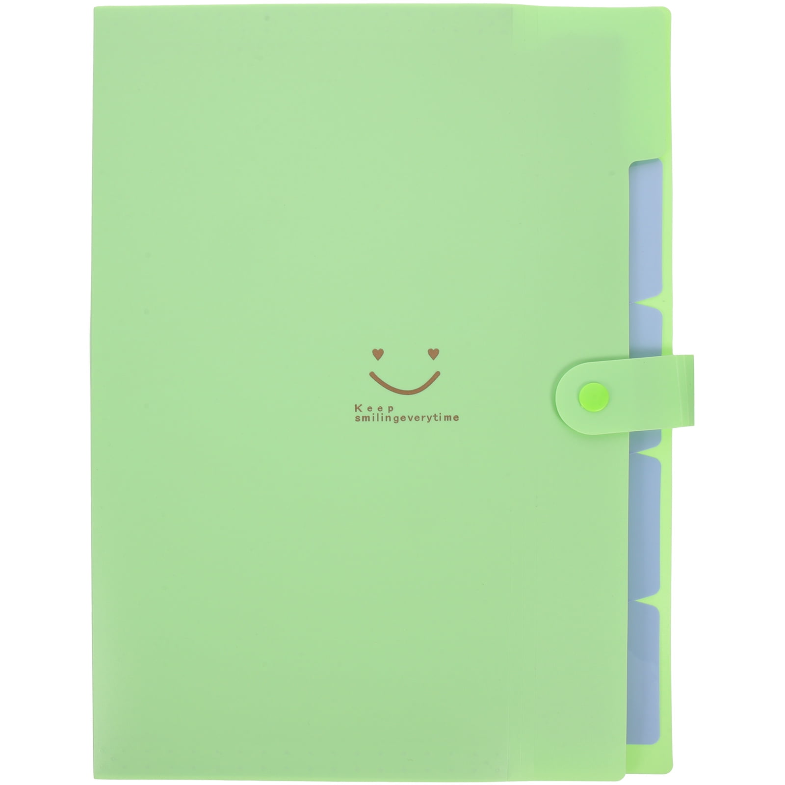 Creative Candy Color Expanding File Folders 5 Pockets Plastic Container ...