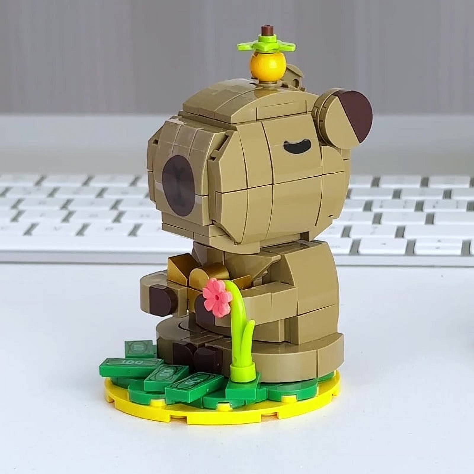 Creative Capybara Building Blocks Cartoon Cute Animal Anime Assembly ...