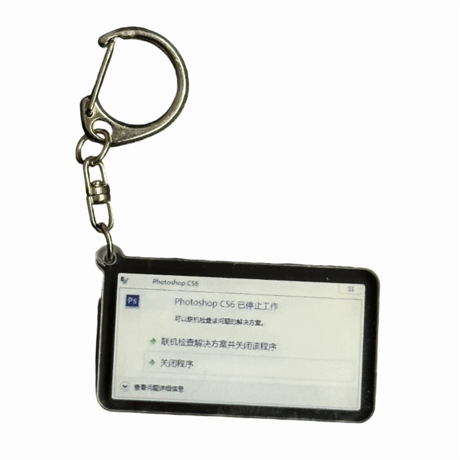 Creative Car Keychain Artistic Design Acrylic Lightweight Key Ring ...
