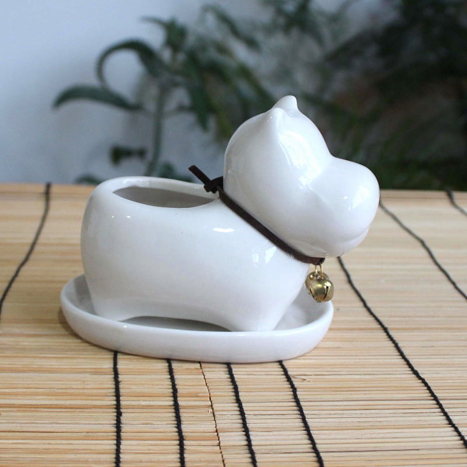 Creative Cartoon Ceramic Dog-Shaped Flower Pot - Succulent Plant Pot ...
