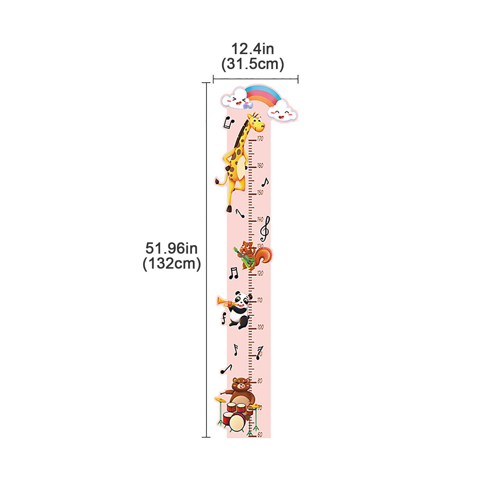 Creative Cartoon Children's Height Stickers Bedroom Children's Room ...
