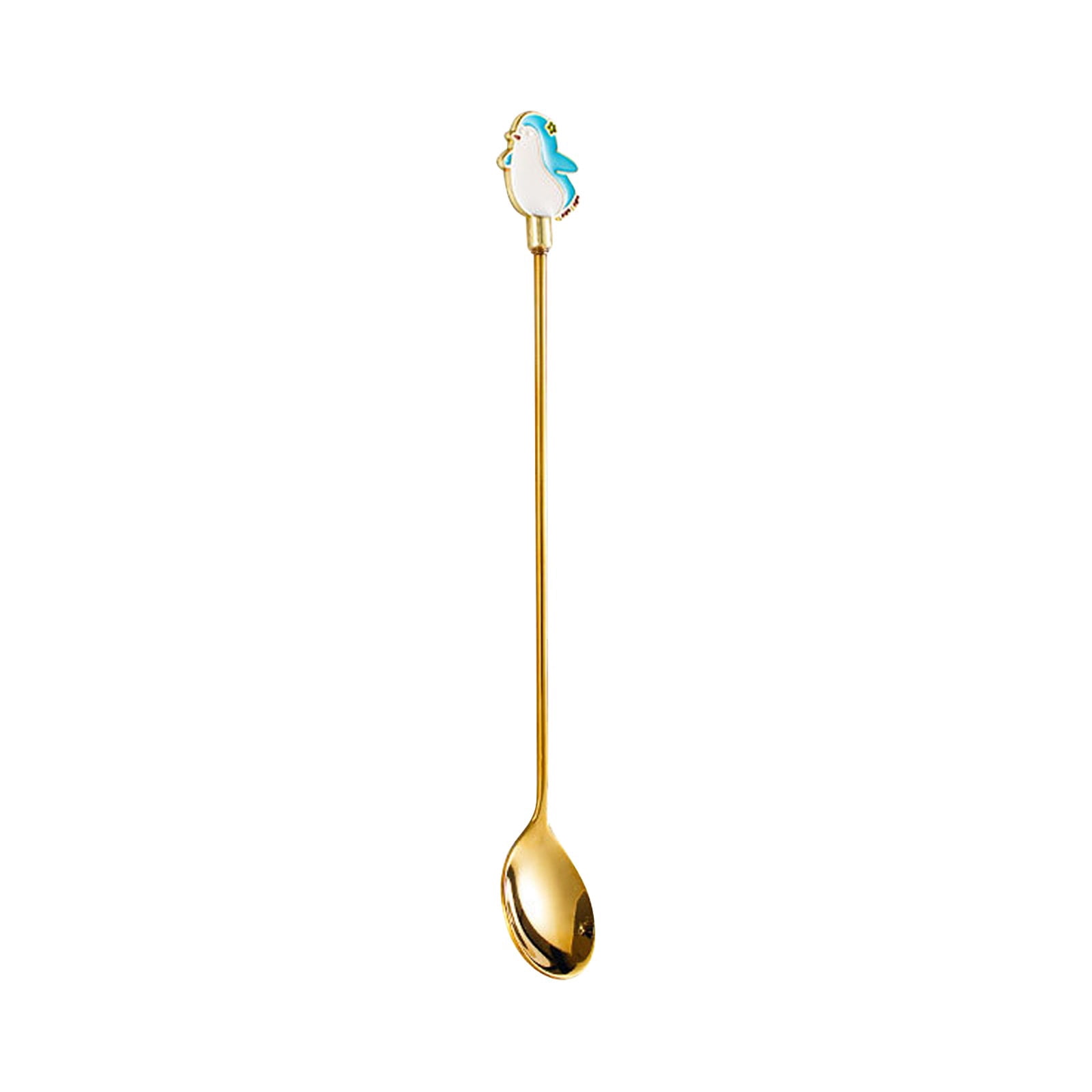 Creative Cartoon Dessert Spoon - Stainless Steel Long Handle Stirring ...
