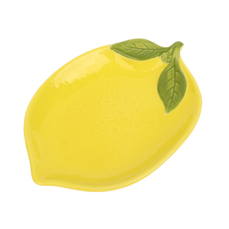 Creative Cartoon Lemon Shaped Ceramic Dish Salad Dish Family Fruit ...