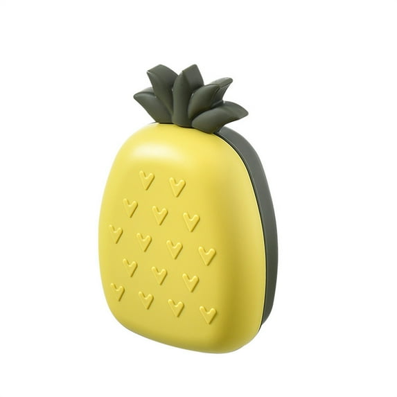 Creative Cartoon Soap Box With Lid Cute Pineapple Soap Box Drain Water ...