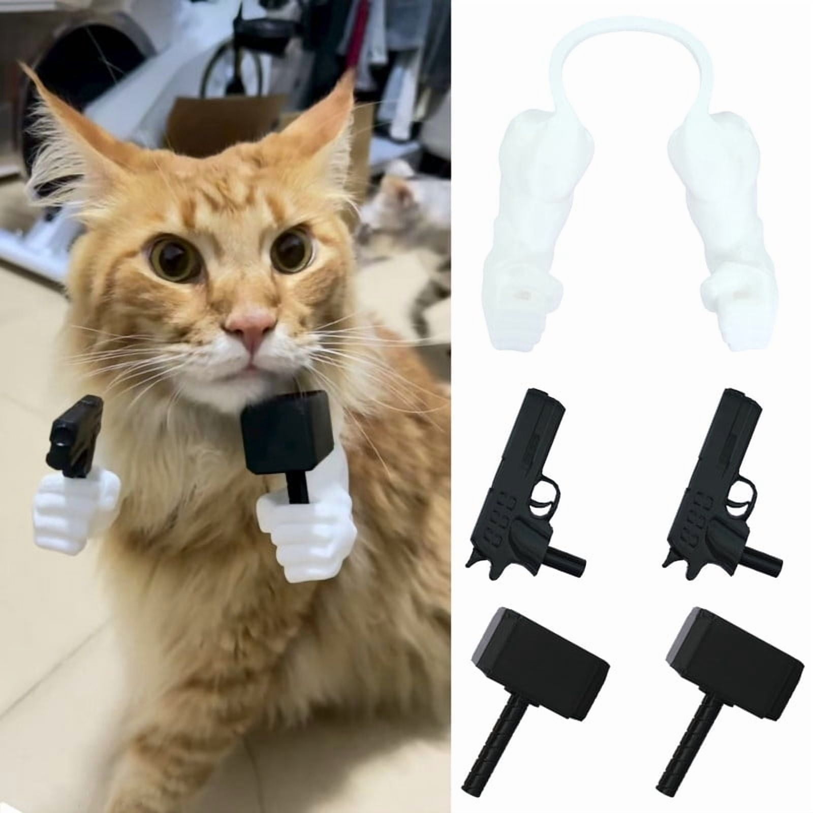 Creative Cat Muscle Arms, 3D Printed Cat Muscle Arm, Halloween Costume ...