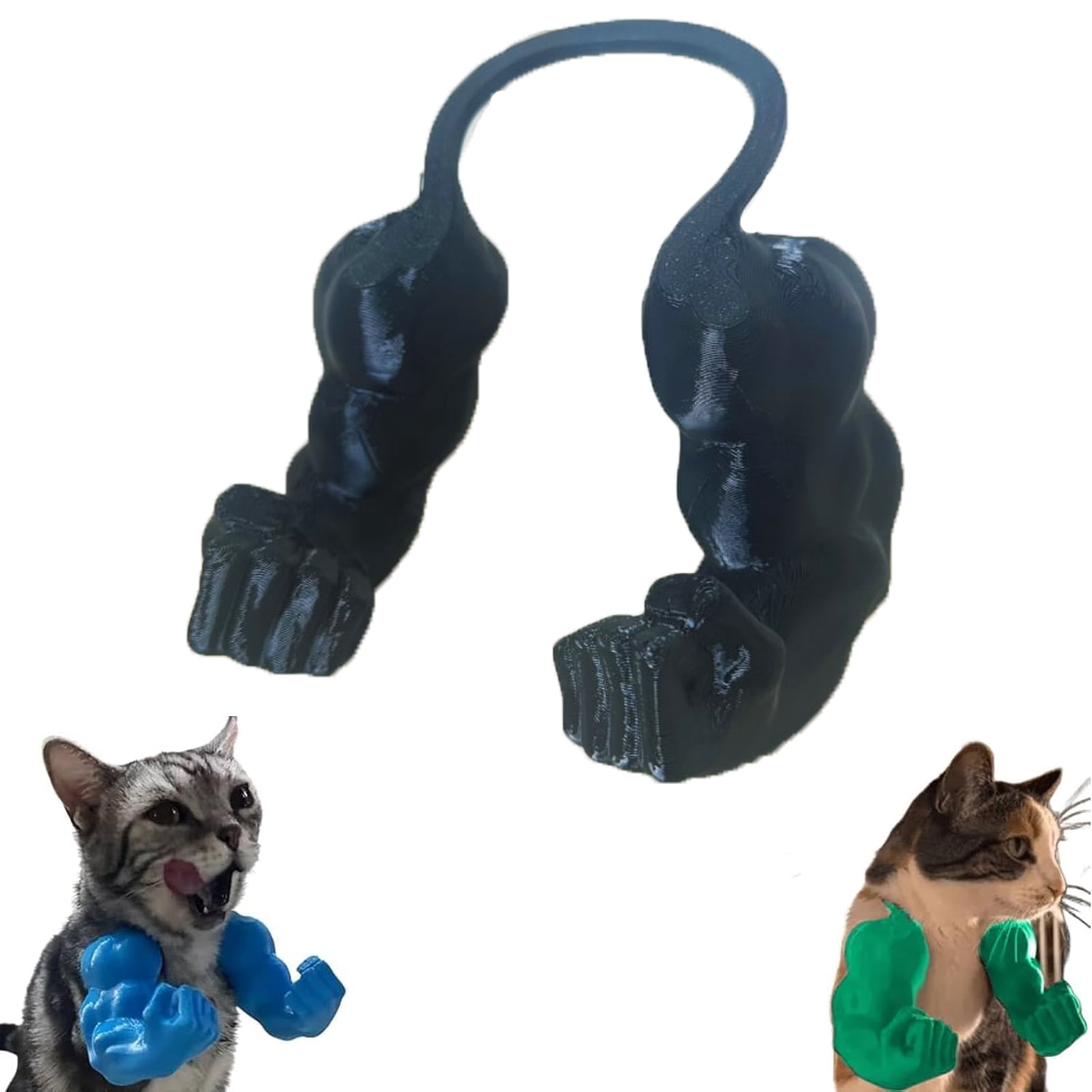 Creative Cat Muscle Arms, 3D Printed Cat's Neck Arm with Muscle, Funny ...