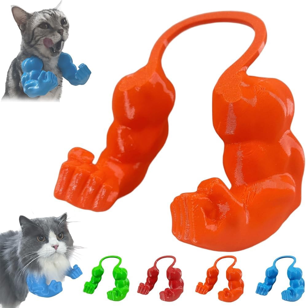 Creative Cat Muscle Arms, Creative Strongman Giant Arms, Funny 3D ...