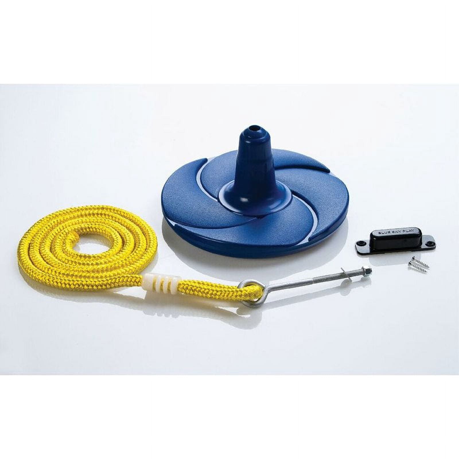 Creative Cedar Designs Disk Swing with Rope- Blue - Walmart.com