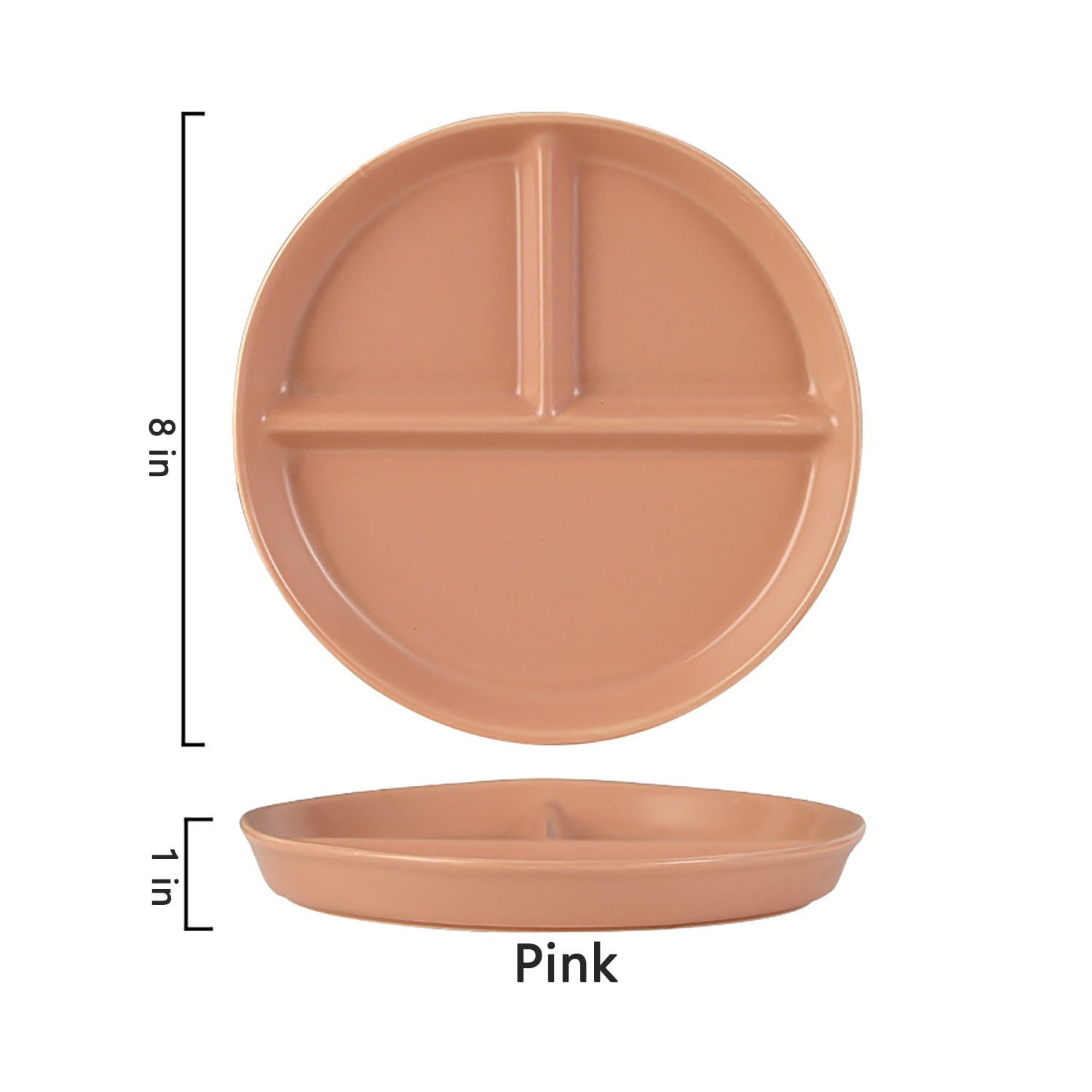 Creative Ceramic Divided Plate for Kids, Breakfast Tray with ...