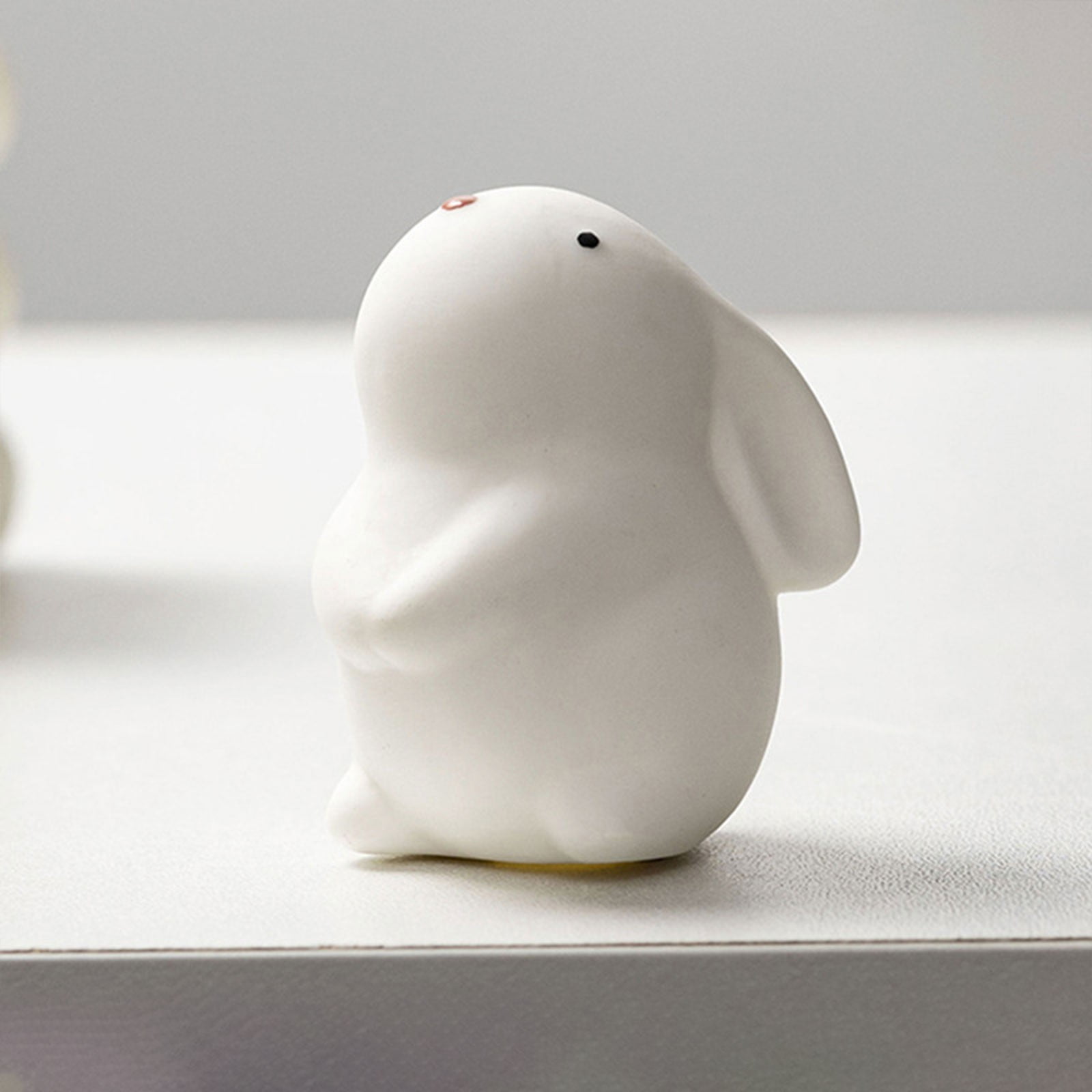 Creative Ceramic Rabbit Ornament, Cute Animal Decor for Home Desktop ...