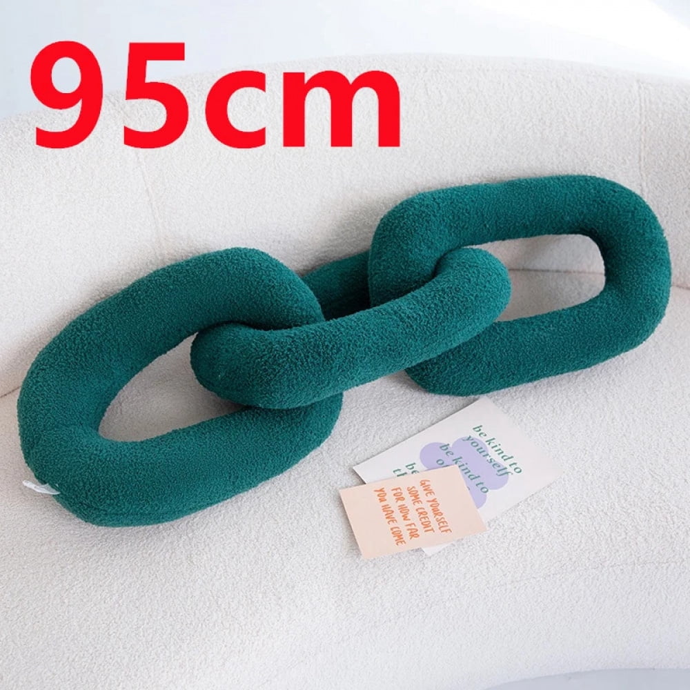 Creative Chain Plush Pillow Stuffed Shackles Shaped Cushion Soft Knot ...