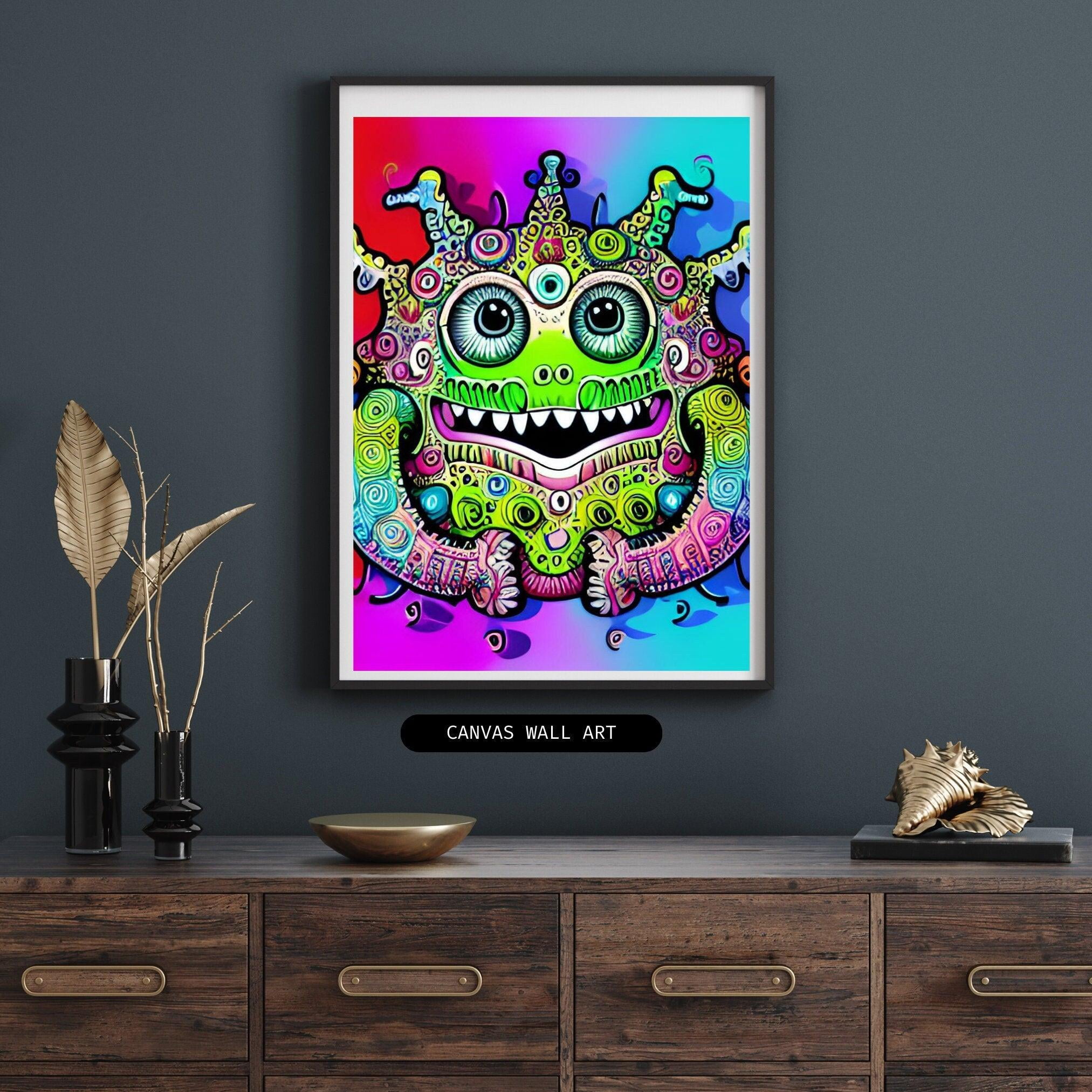 Creative Chaos and Creatures- Canvas Wall Art - Walmart.com