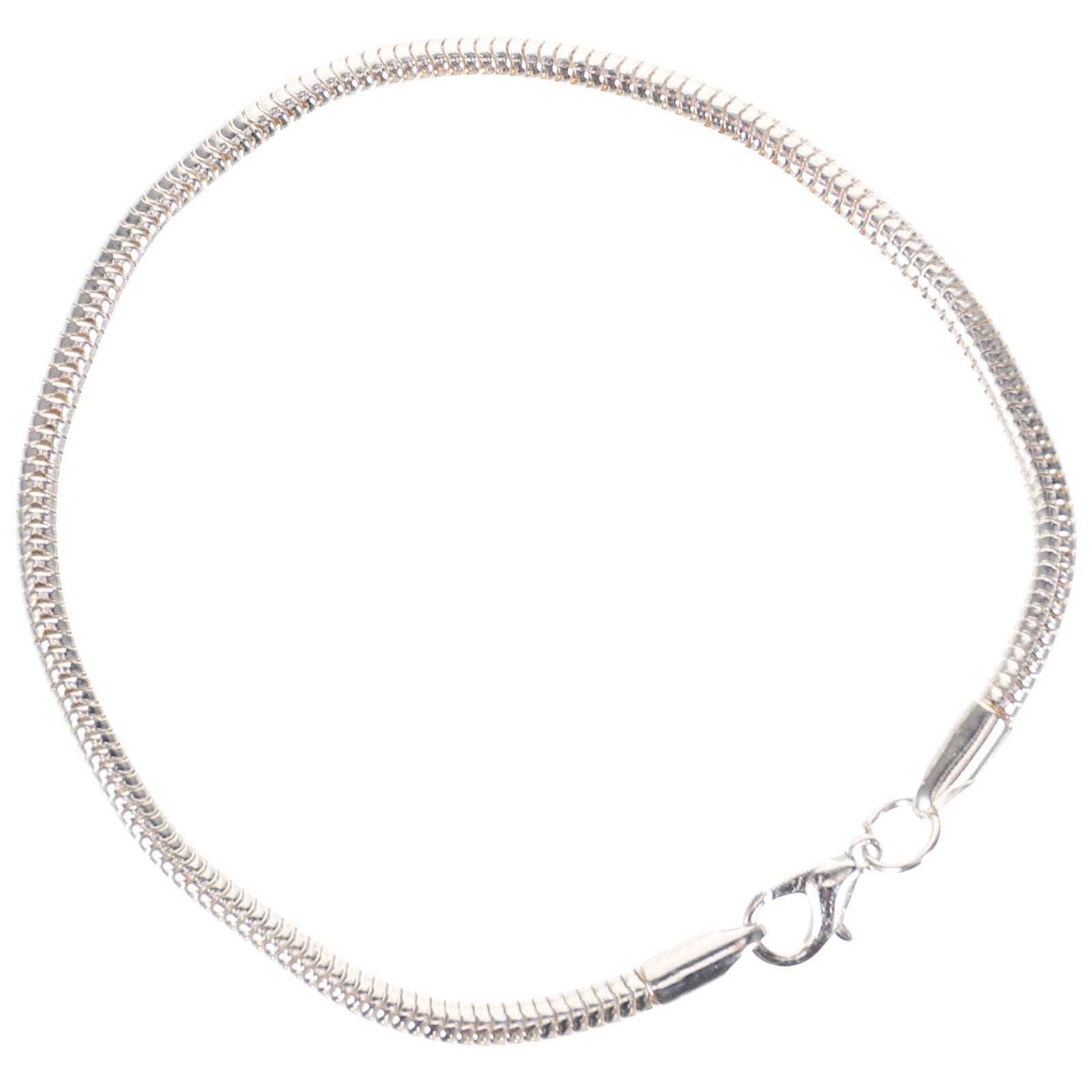 Creative Charm Plated 925 Sterling Silver Snake Chain Bracelet Copper ...