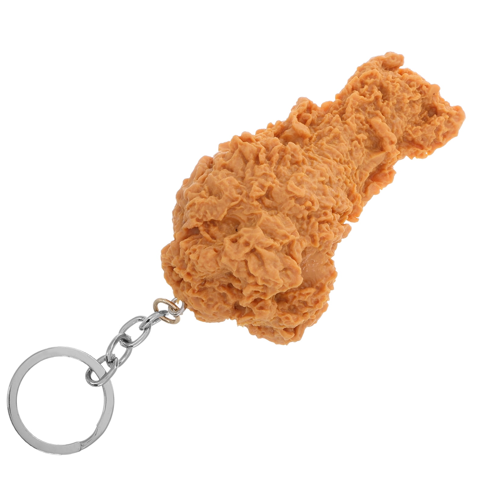 Creative Chicken Leg Pendant Hair Bottle Keychain Horned Frog Container ...
