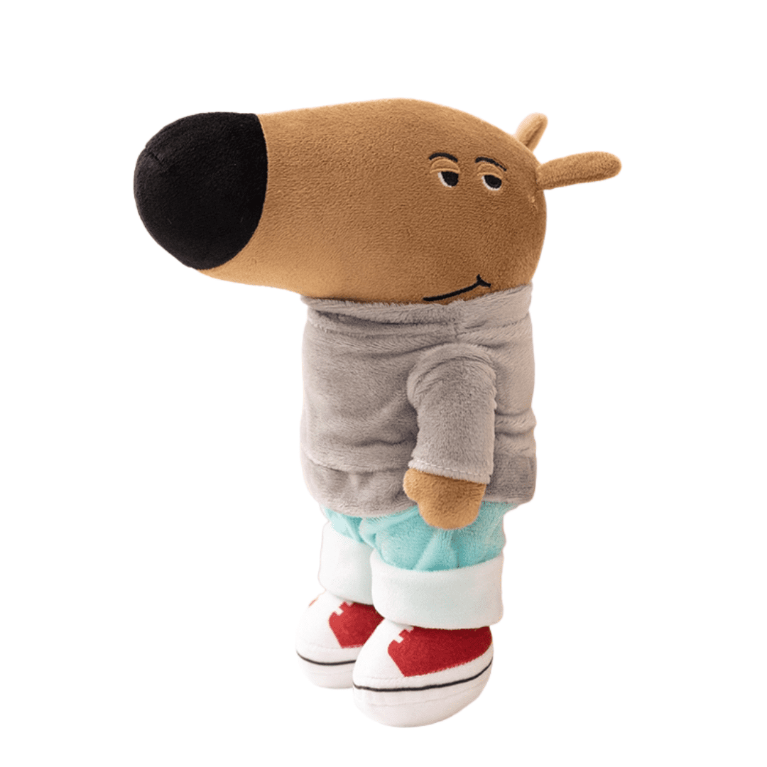 Creative Chill Guy Parody Plush Toy - Cute Puppy Plush Toy Abstract ...