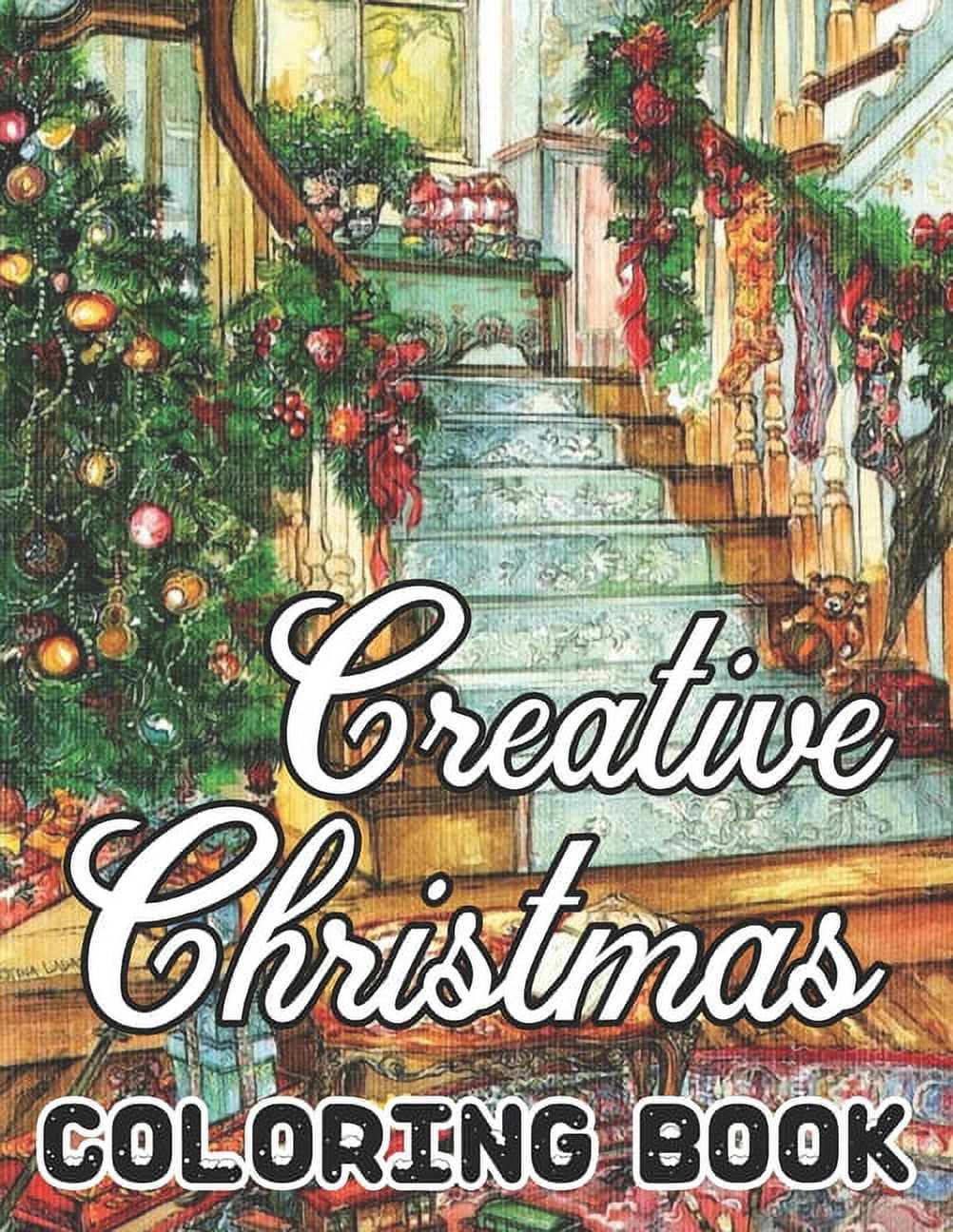 Creative Christmas Coloring Book: 50 Beautiful grayscale images of ...