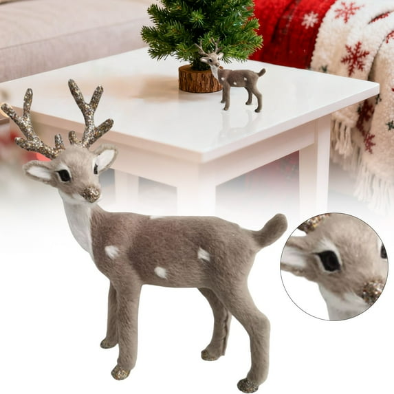 Creative Christmas Deer Figurine/ Christmas Table Decorations Christmas ...