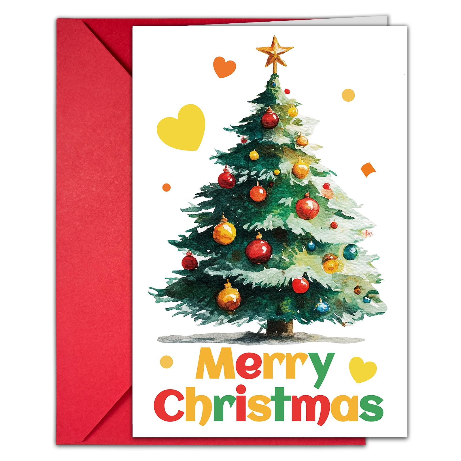 Creative Christmas Greeting Cards Set of 10 Large 5 x 7in Folded Cards ...