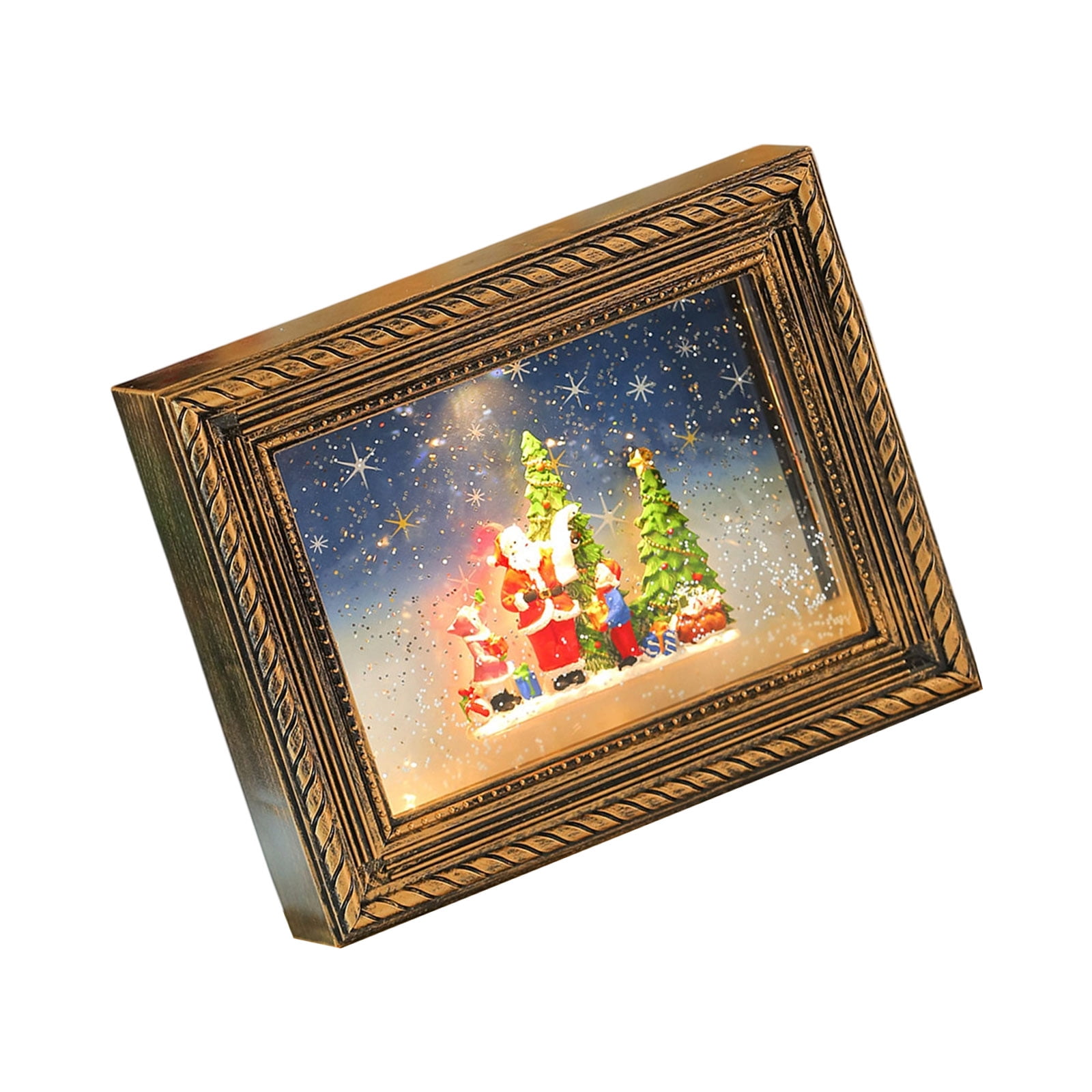 Creative Christmas Scene Display Combining Photo Holders Melodies ...