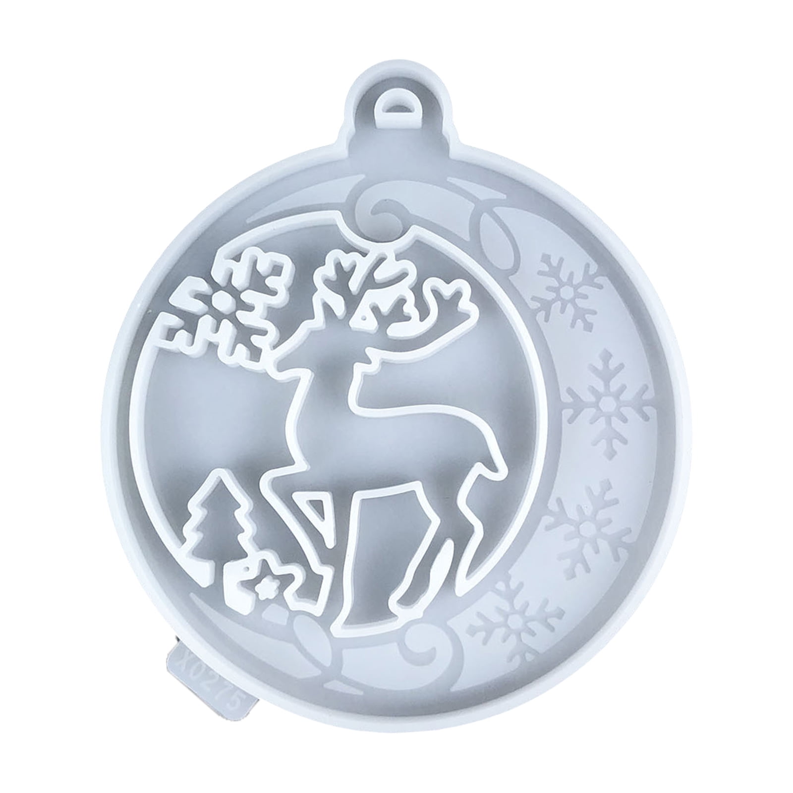 Creative Christmas Tree Ornament Mould Deer Shaped Round Pendant ...