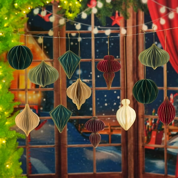 Creative Christmas Tree Ornaments 12Pc Set - Walmart.com