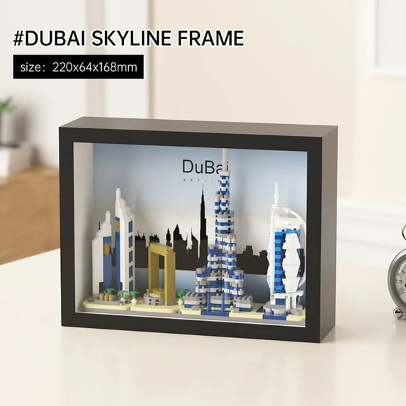 Creative City Architecture Building Blocks Model Micro Particle Skyline ...