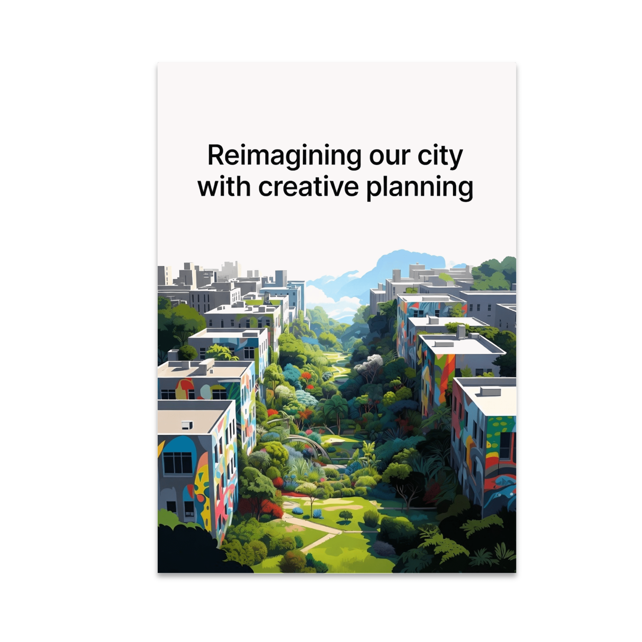 Creative City Wall Art - Urban Planning Enthusiast - 13x19 Poster Print ...