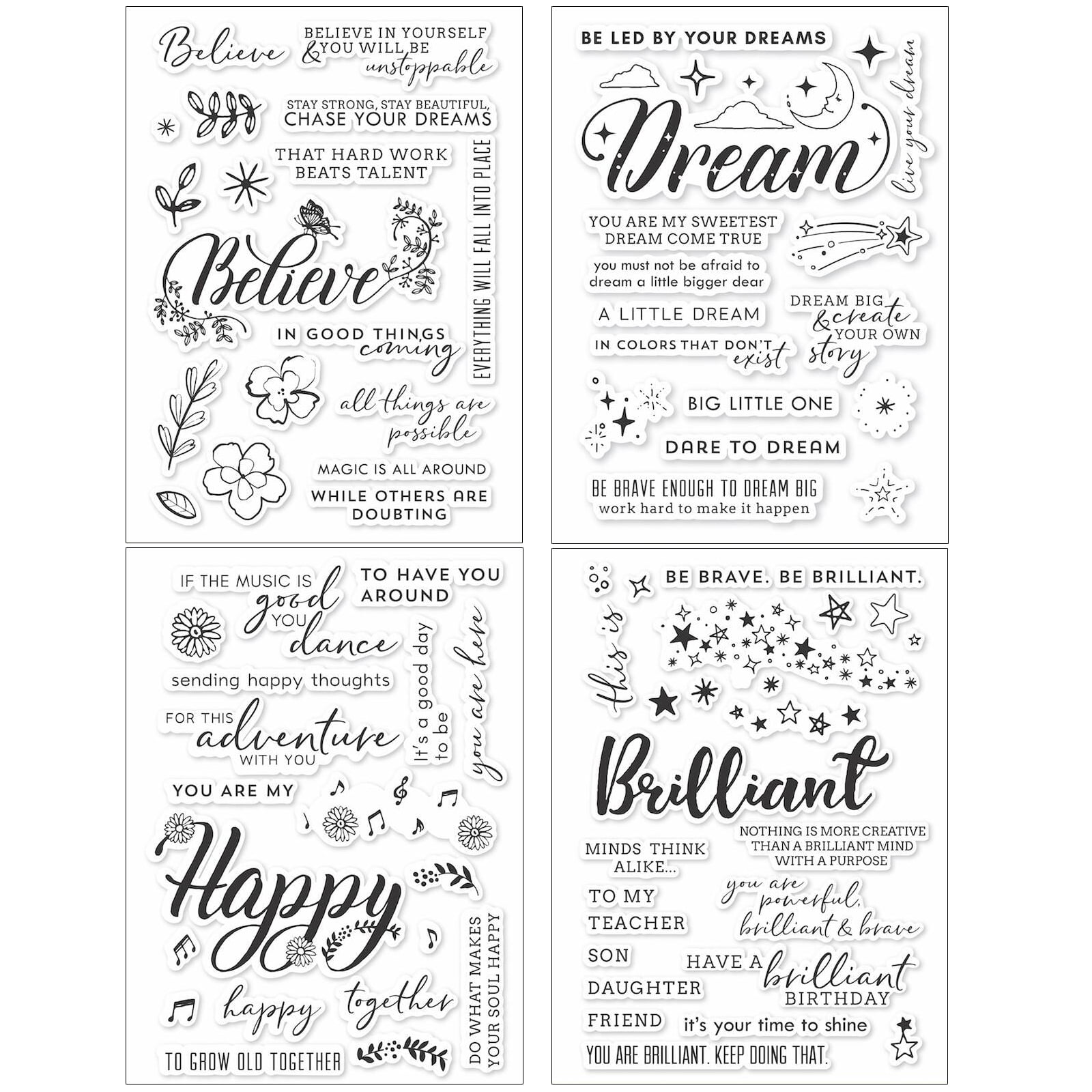Creative Clear Stamps For Card Making, Ideal For Scrapbooking And ...