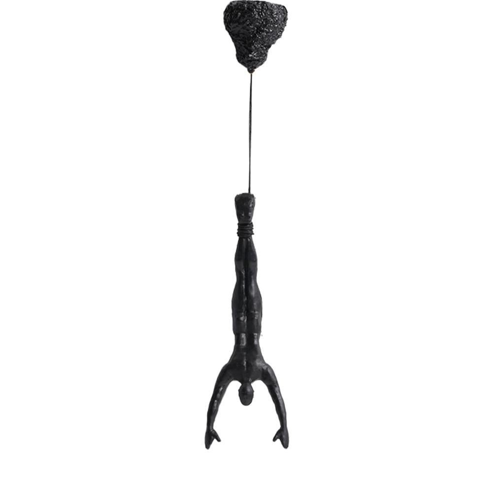 Creative Climbing Man Resin Iron Wire Wall Hanging Decoration Figures ...