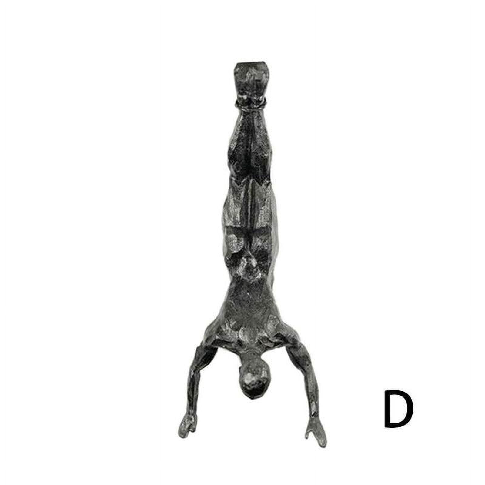 Creative Climbing Man Resin Iron Wire Wall Hanging Figures Sculpture ...