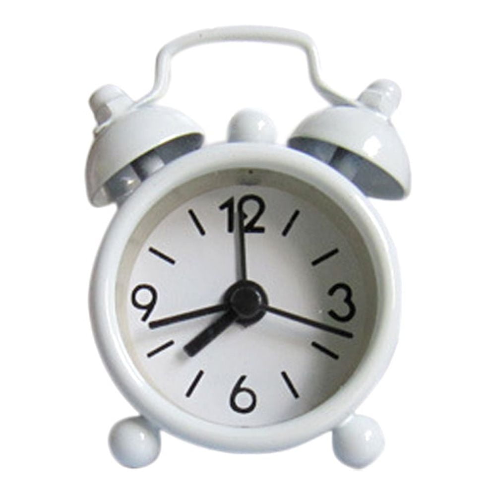 Creative Clock Cute Small Alarm Metal Alarm Clock Small Electronic Mini ...