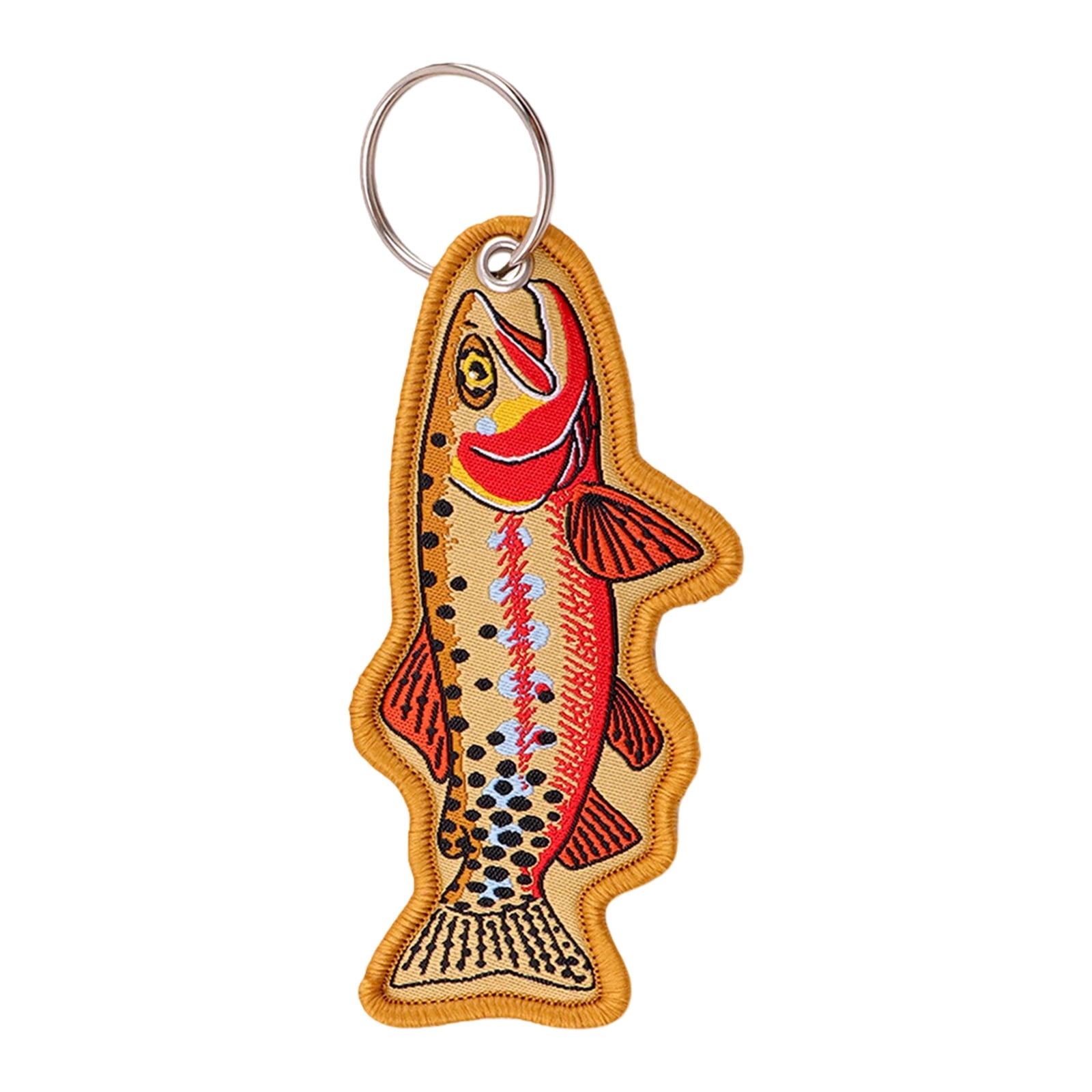 Creative Cloth Fish Keychain Decoration Themed Key Holder Bag Charm ...