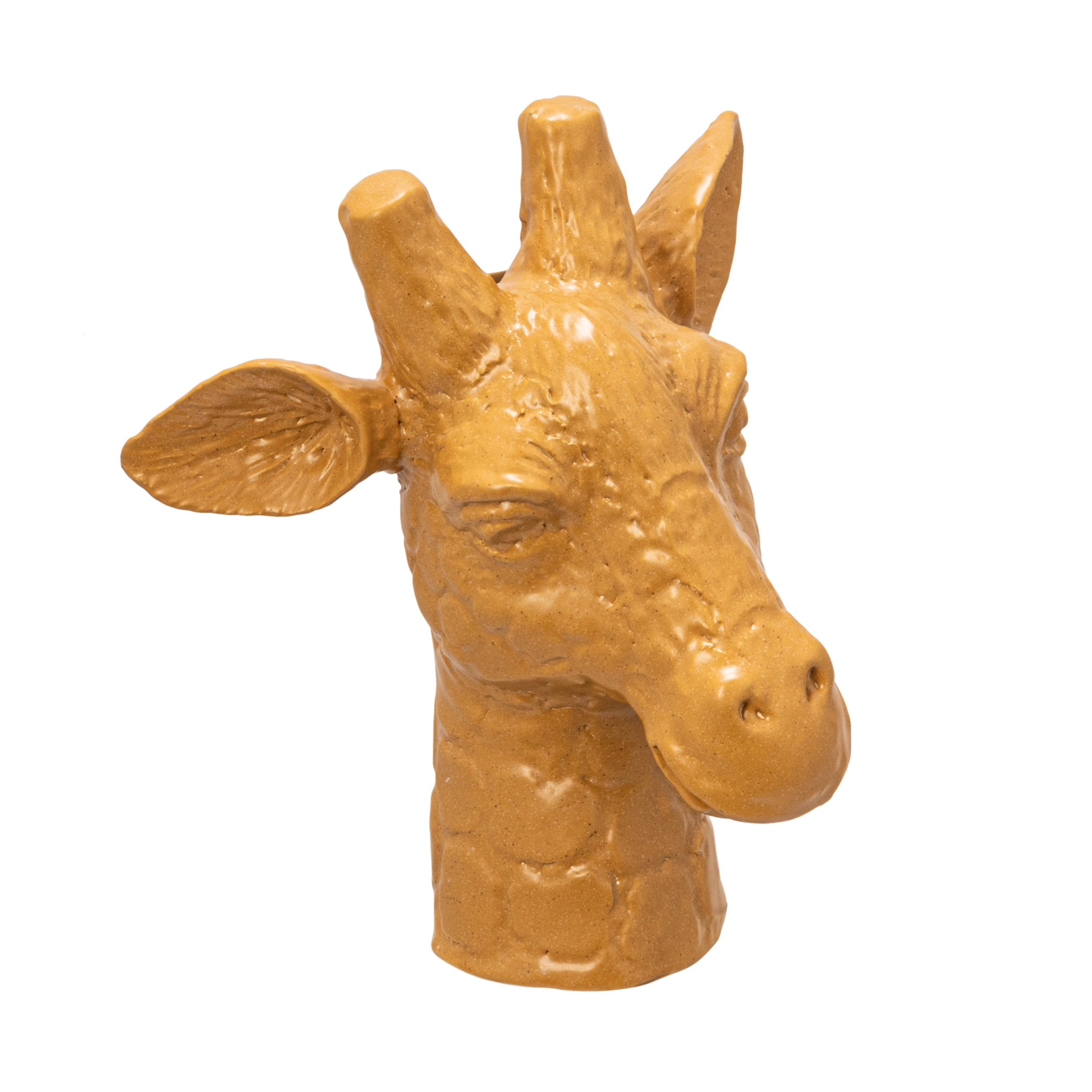 Creative Co-Op 10.25 Inches Stoneware Giraffe Head Vase, Reactive Glaze ...