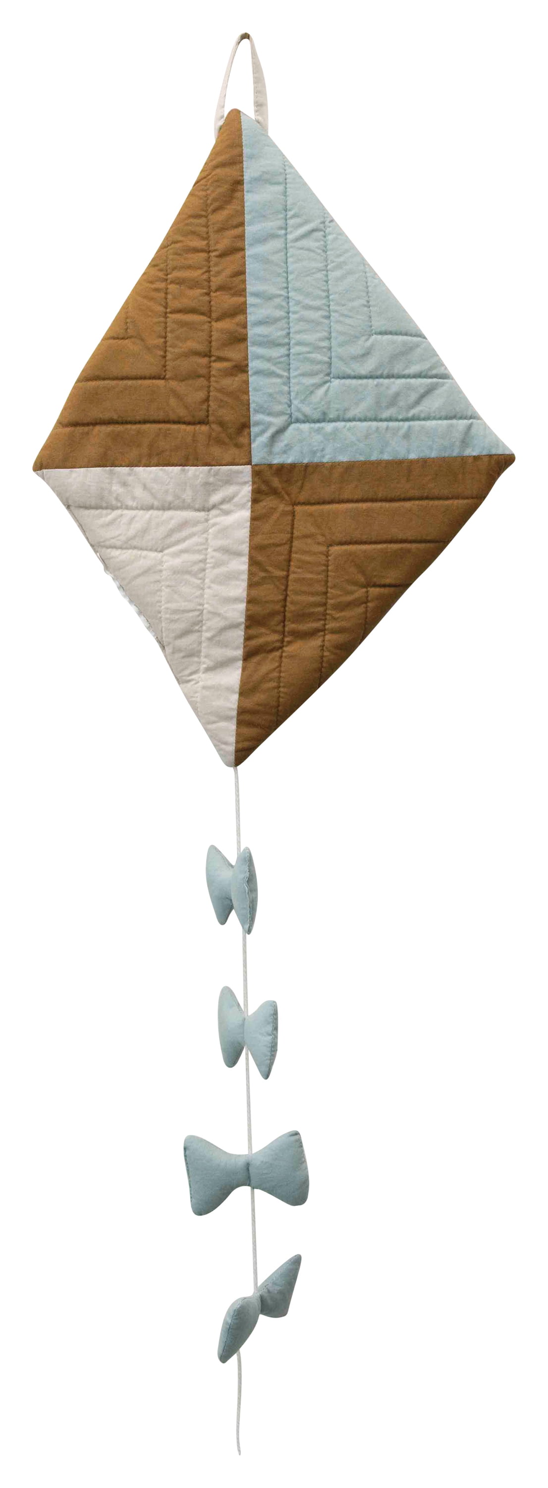 Creative Co-Op 14.5"H 2-Sided Quilted Cotton Kite Wall Décor with Bows ...