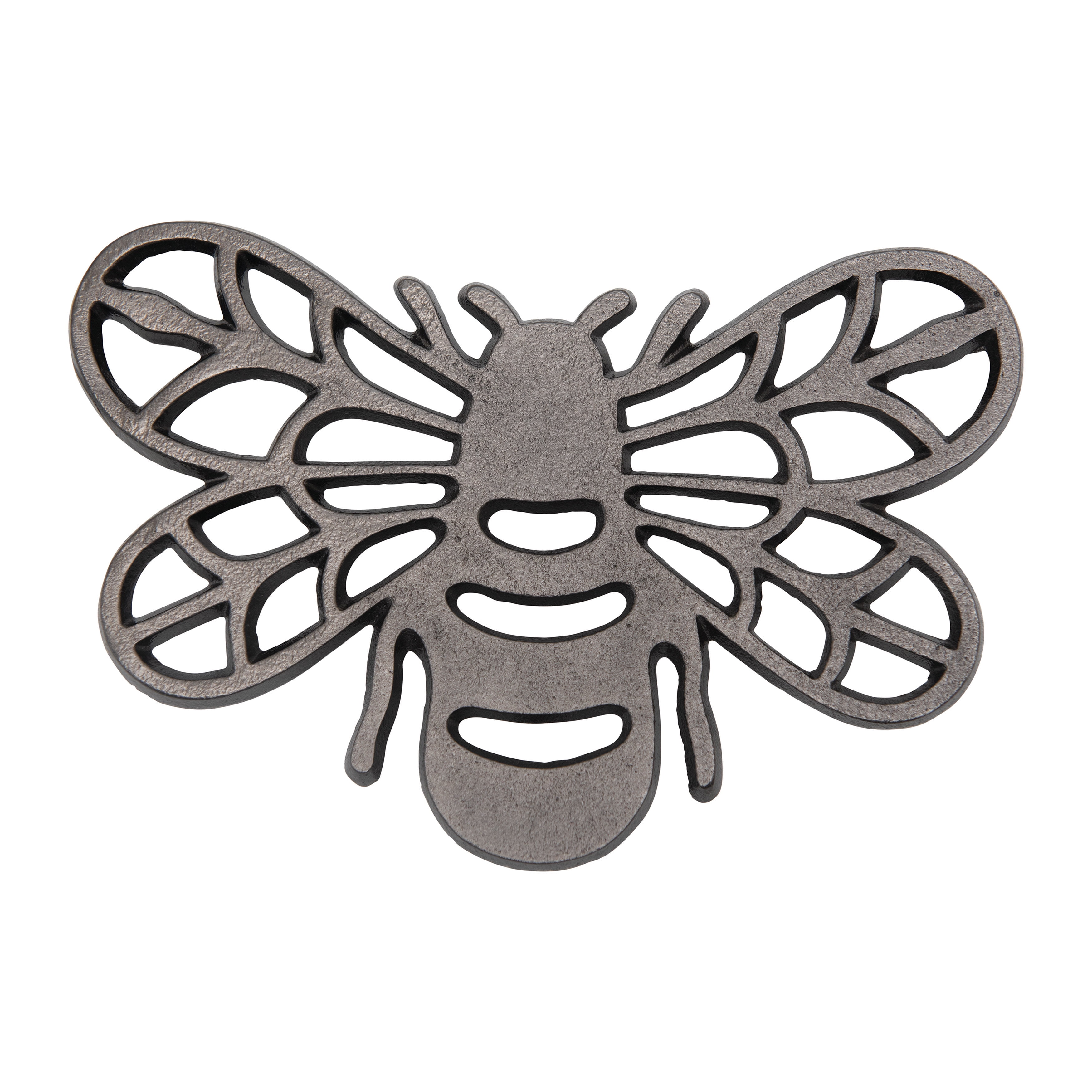 Creative Co-Op Aluminum Butterfuly Design Trivet, 8", Black - Walmart.com