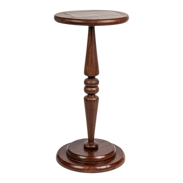 Free Shipping! Creative Co-Op Bishop Pedestal Cocktail Side Table, Dark ...