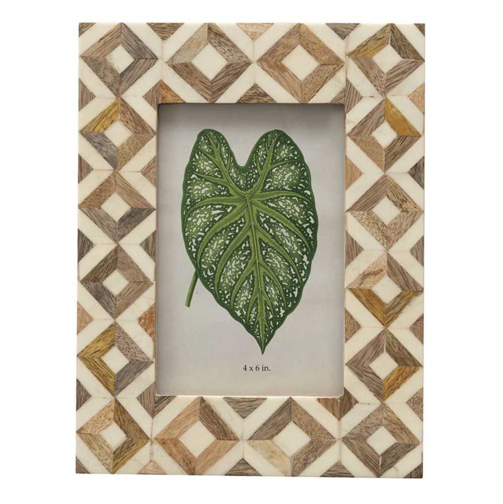 Creative Co-Op Brown/Ivory Photo Frame - Walmart.com
