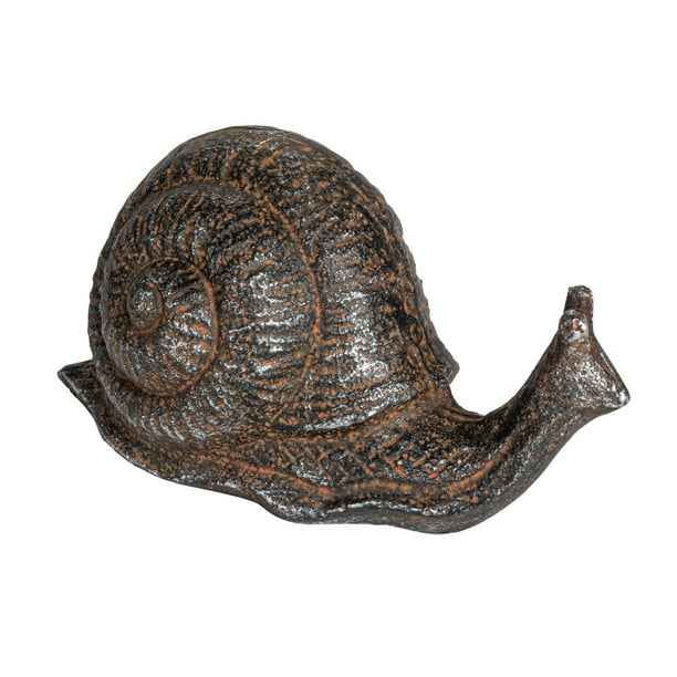Creative Co-Op Cast Metal Snail Accent Décor, Rust - Walmart Business ...