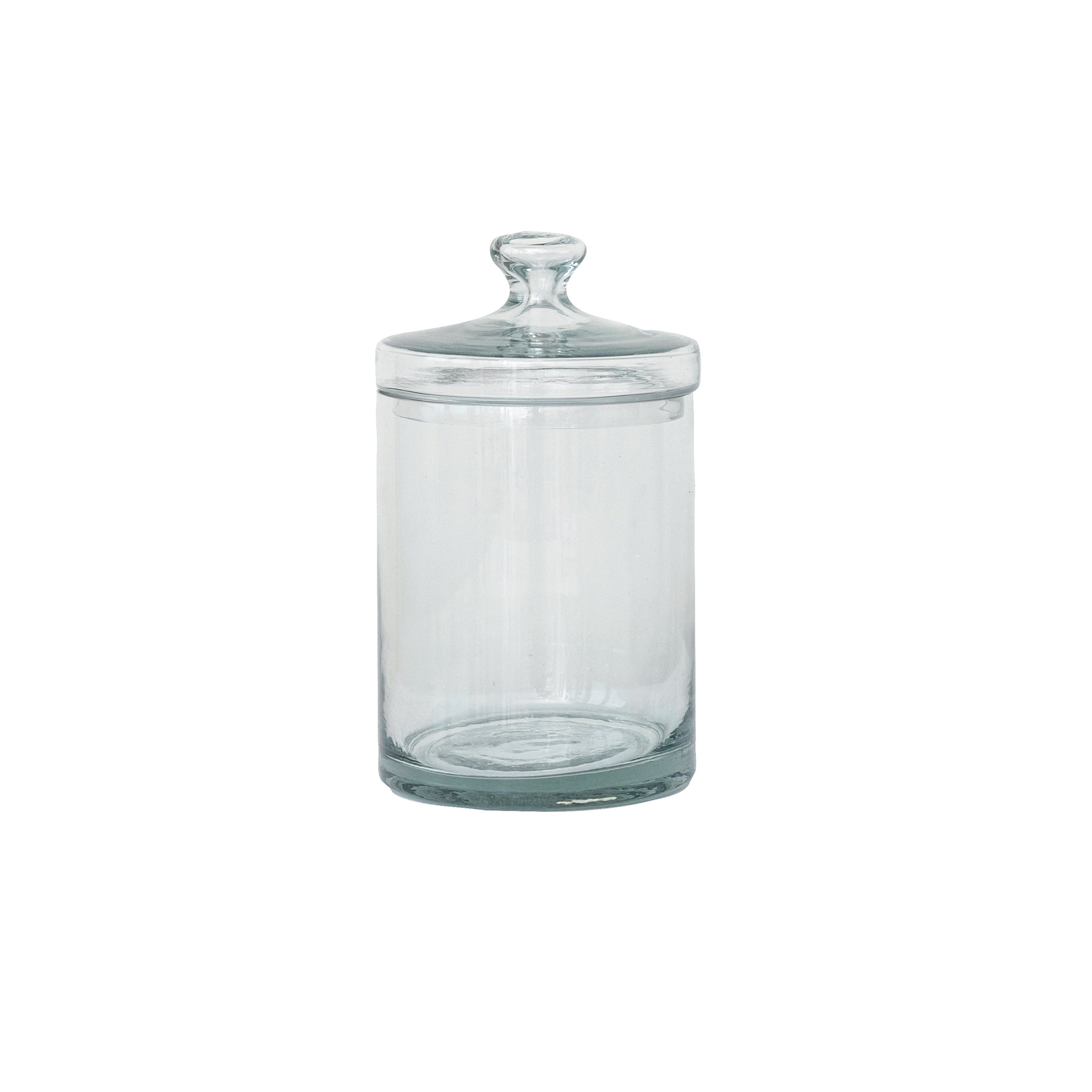 Creative Co-Op Compact Glass Jar with Lid, Clear - Walmart.com