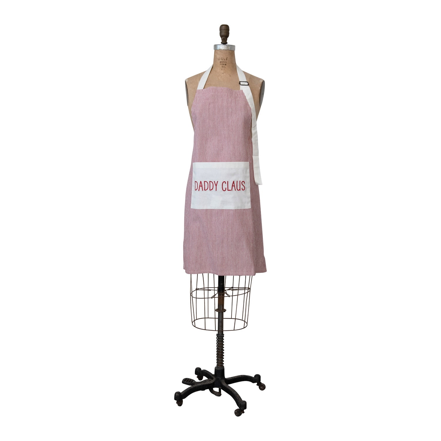 Creative Co-Op Cotton Embroidered Apron - Walmart.com