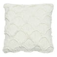 Creative Co-Op Cotton Tufted Chenille Pillow with Scallop Pattern ...