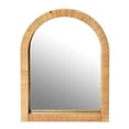 Creative Co-Op Creative Co-Op Arched Wrapped Rattan Framed Wall Mirror ...